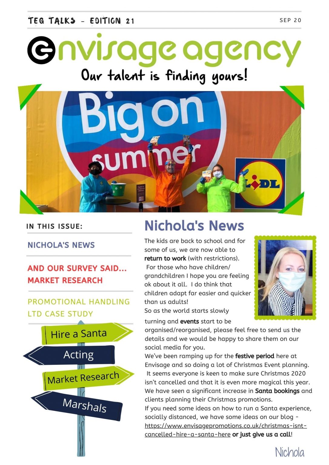 Envisage Agency News - Event Tips, Promo Staff Advice & More