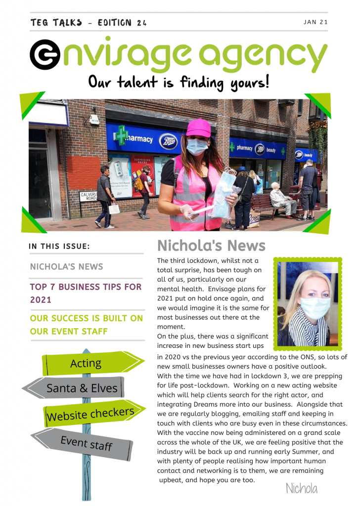 Envisage Agency News - Event Tips, Promo Staff Advice & More