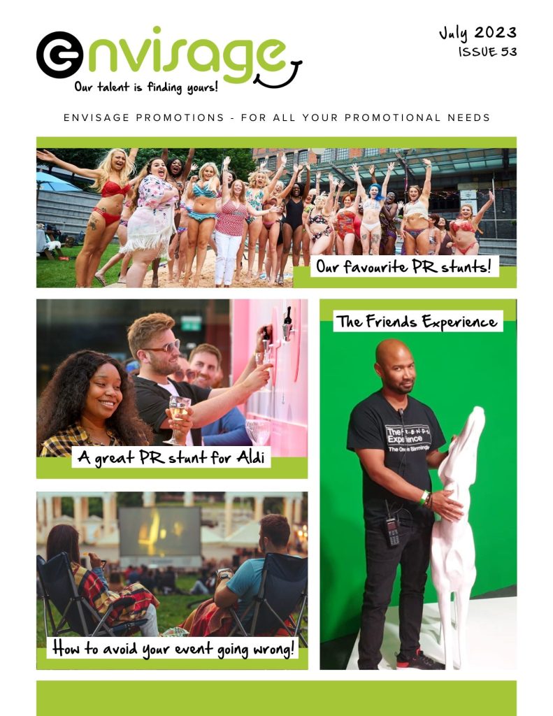 Envisage Agency News - Event Tips, Promo Staff Advice & More